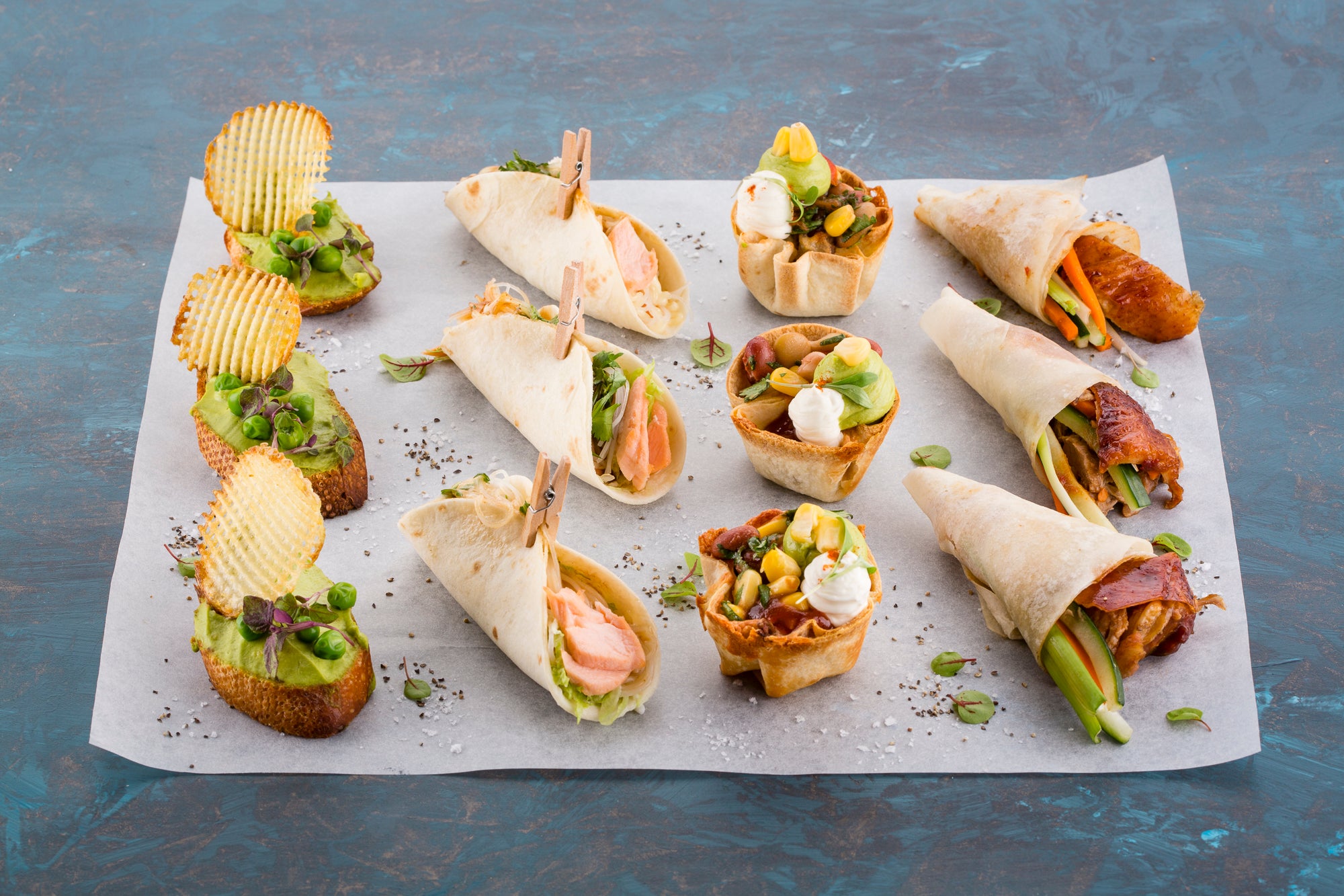 Assorted Cold Finger Food Plate – Impressive Platters