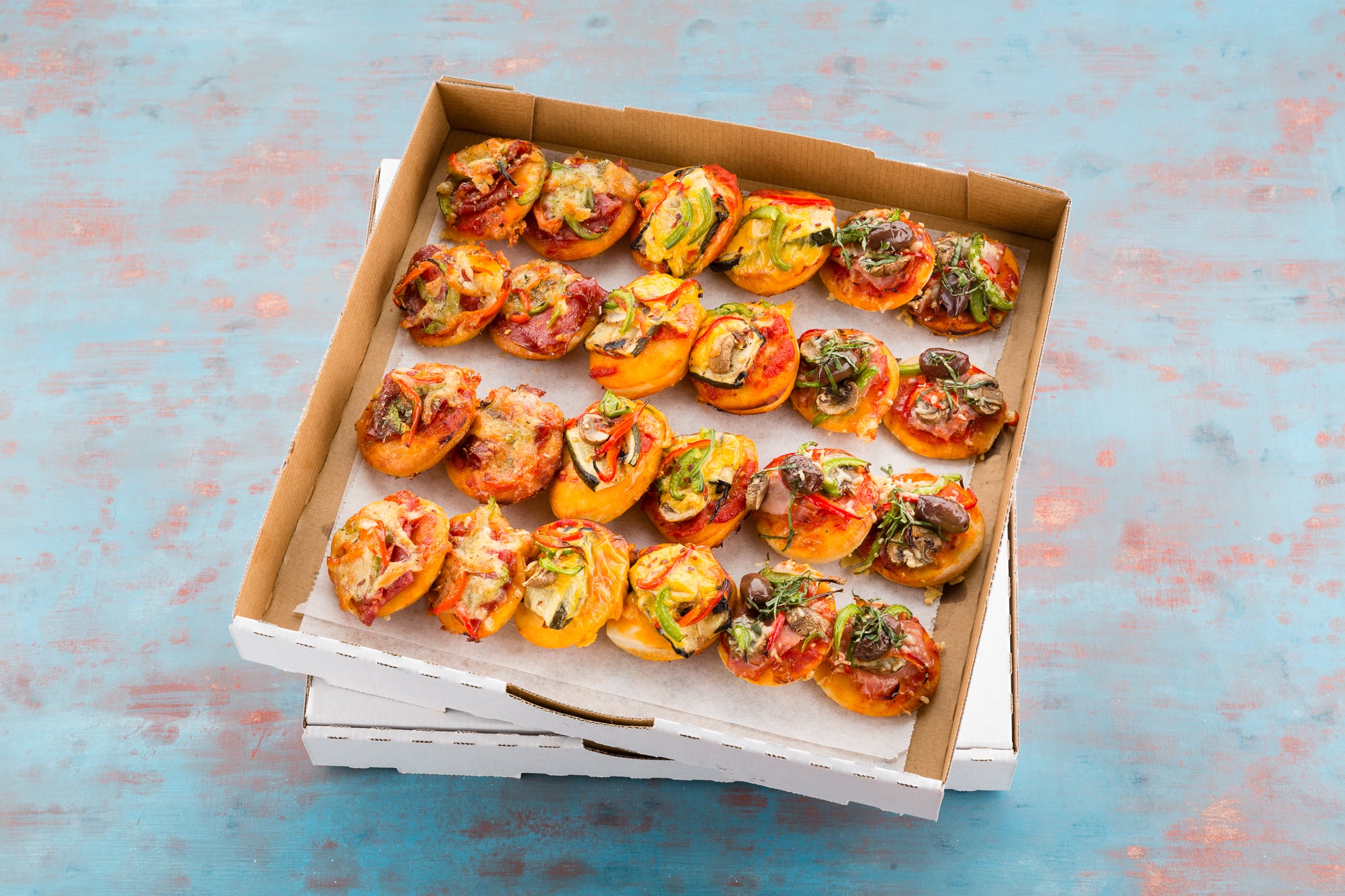 Mini Pizza in a Box – Impressive Platters