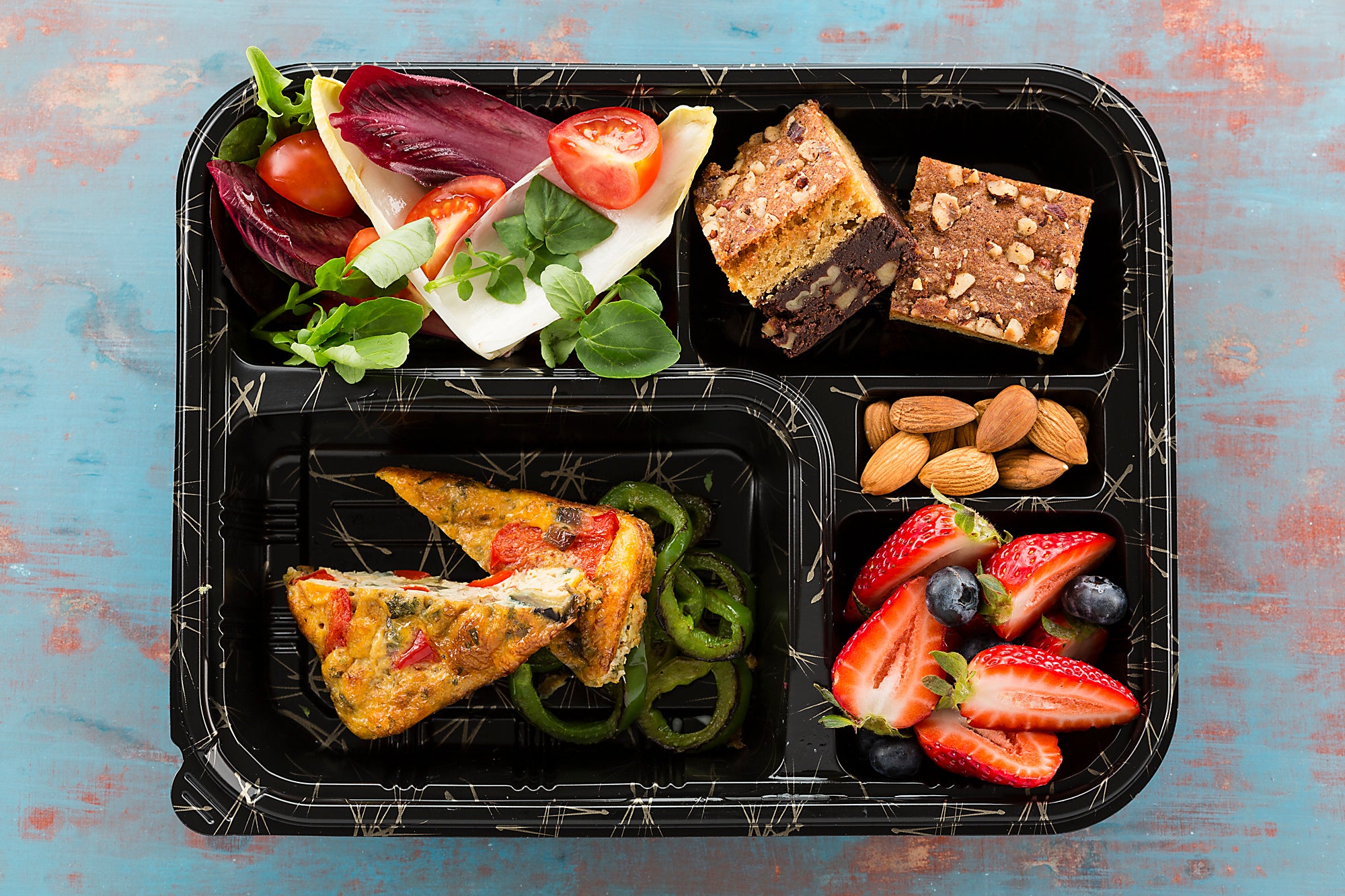 Vegetarian Cold Bento Box For 1 - Frittata – Impressive Platters